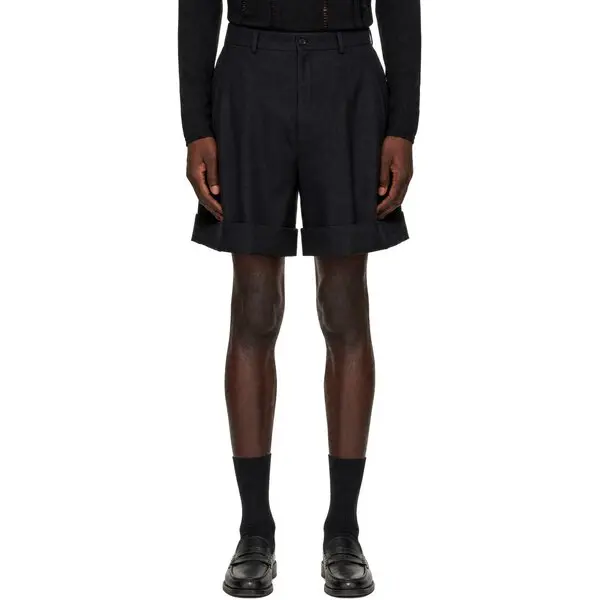 Comme Des Garçons Belt-loop Shorts - Black