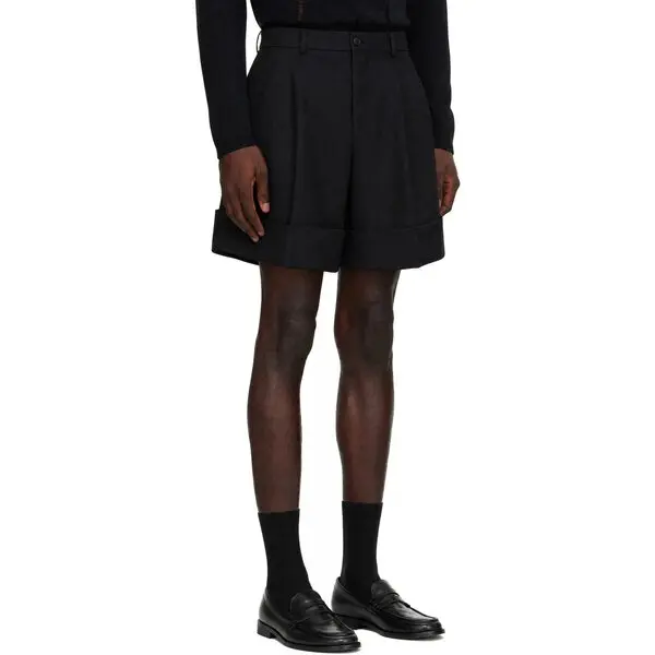 Comme Des Garçons Belt-loop Shorts