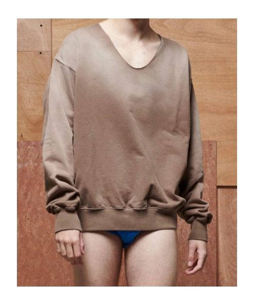 MAISON MARGIELA Long-sleeve V-neck Sweatshirt
