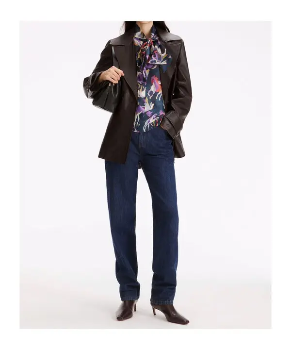 Marella Printed Tie-front Shirt