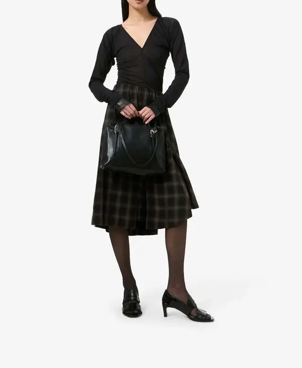 Our Legacy Fan Check-pattern Skirt