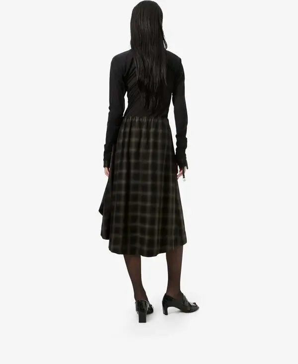 Our Legacy Fan Check-pattern Skirt