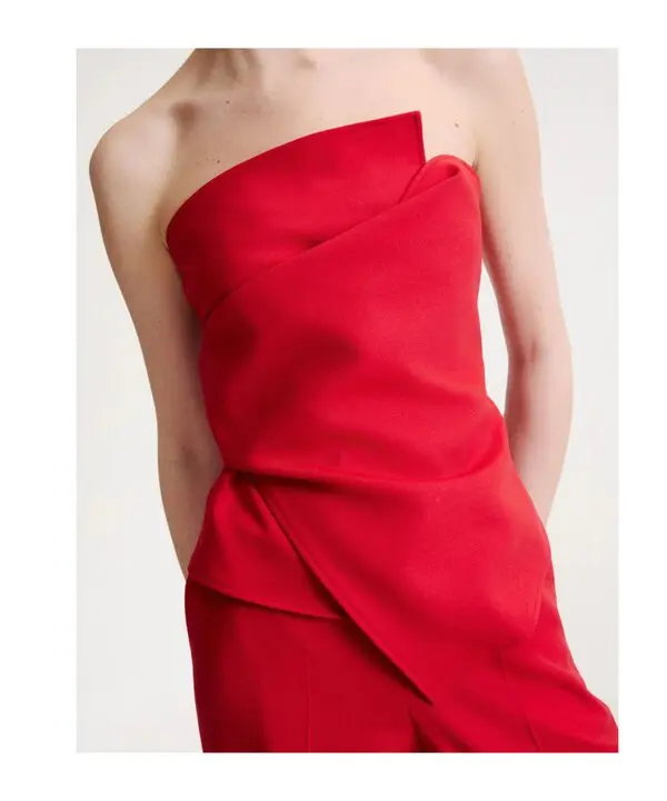 Marella Crisscross Pleated Bandeau