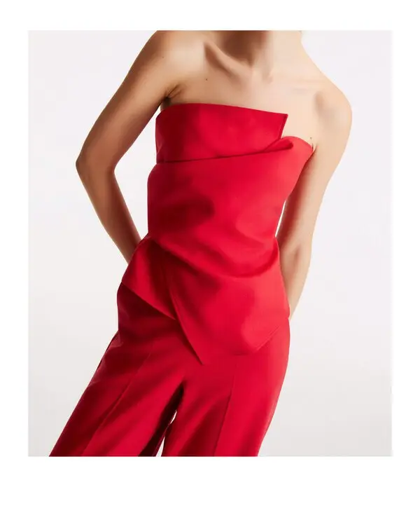 Marella Crisscross Pleated Bandeau