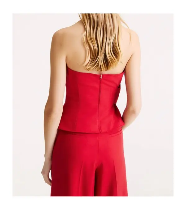 Marella Crisscross Pleated Bandeau