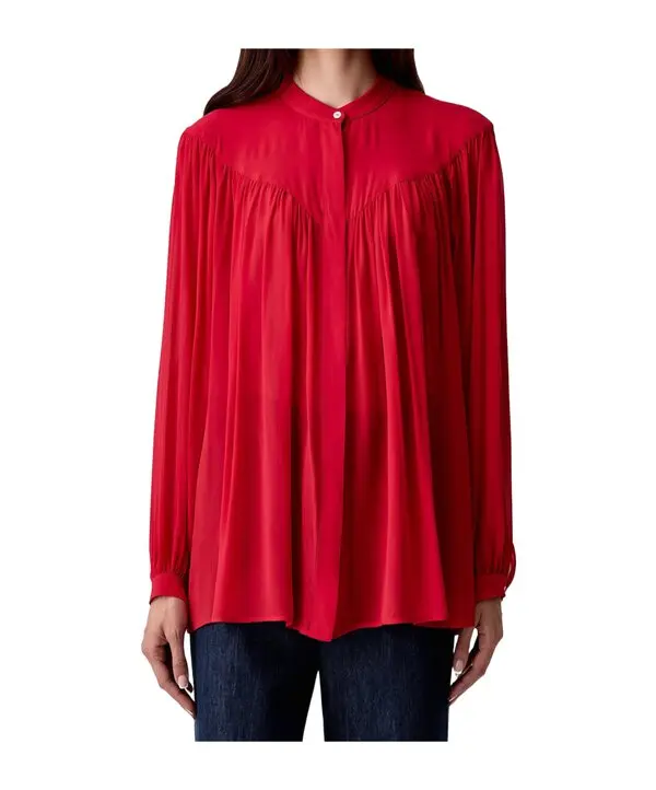 Marella Crew-neck Puff-sleeve Shirt