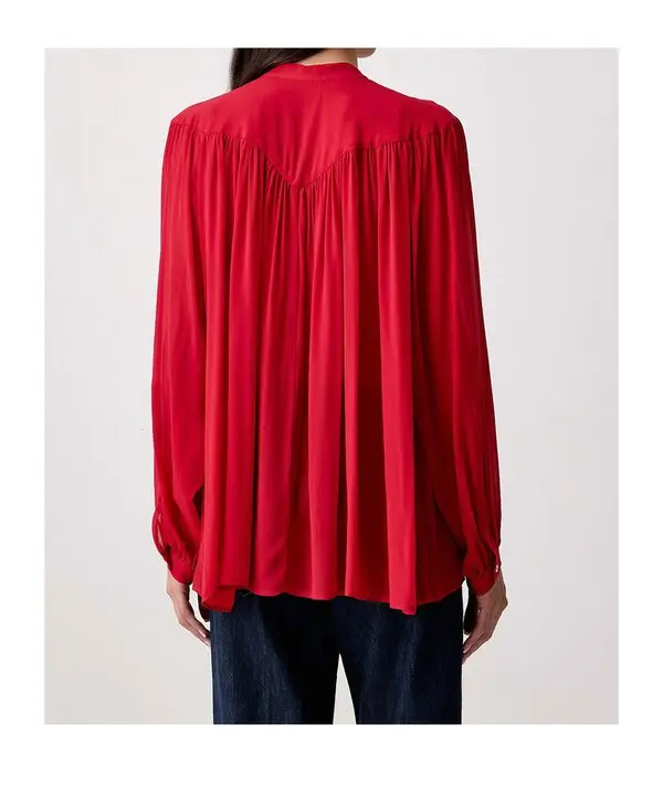 Marella Crew-neck Puff-sleeve Shirt