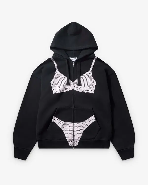Vaquera Graphic-print Zip-up Hoodie