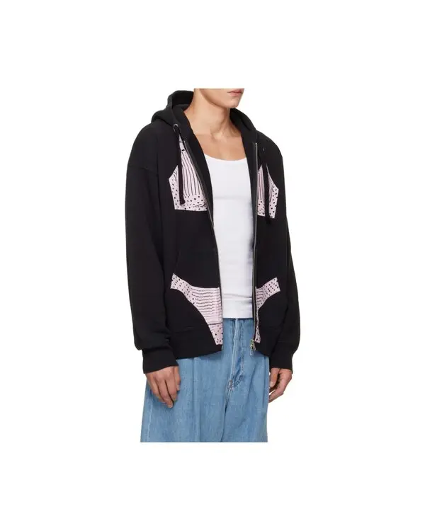 Vaquera Graphic-print Zip-up Hoodie