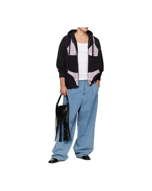 Vaquera Graphic-print Zip-up Hoodie