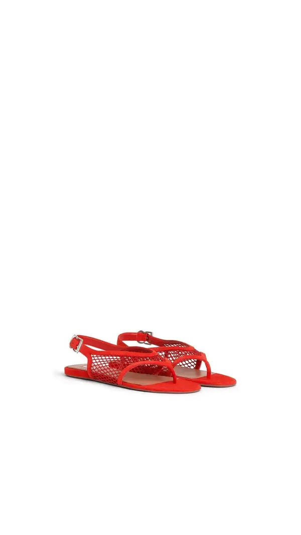 Alaïa Round-toe Flat Sandals
