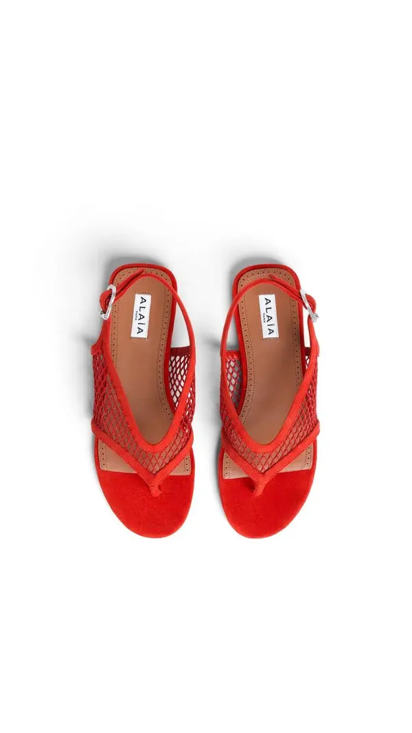 Alaïa Round-toe Flat Sandals