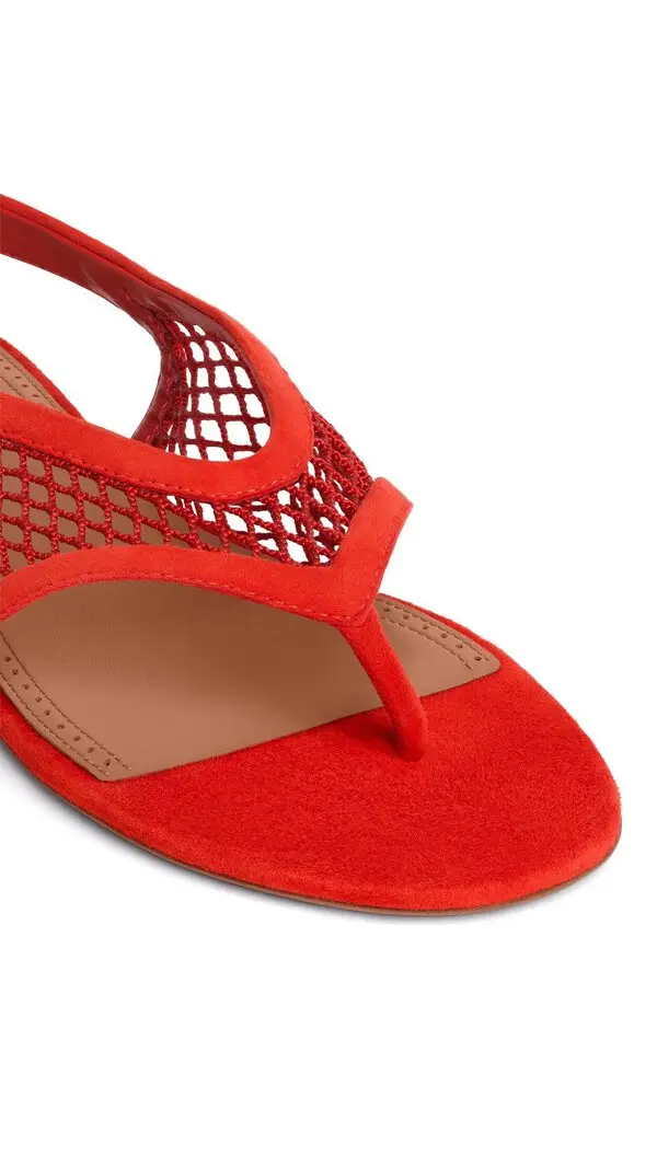 Alaïa Round-toe Flat Sandals