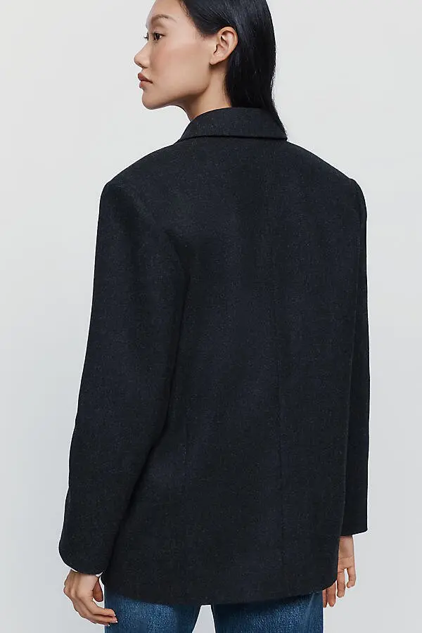 ANINE BING Qun 100% Wool Blazer Jacket