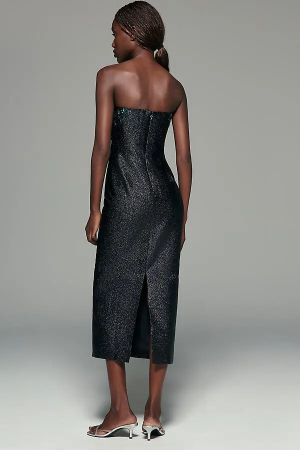 Dress The Population Perla Strapless Midi Dress