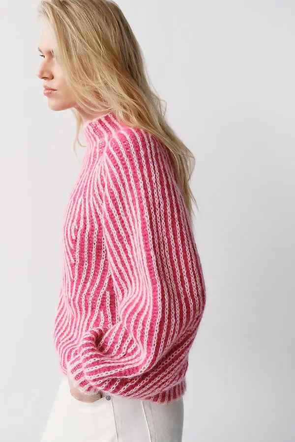 Maeve Wool Blend Mock Neck Sweater