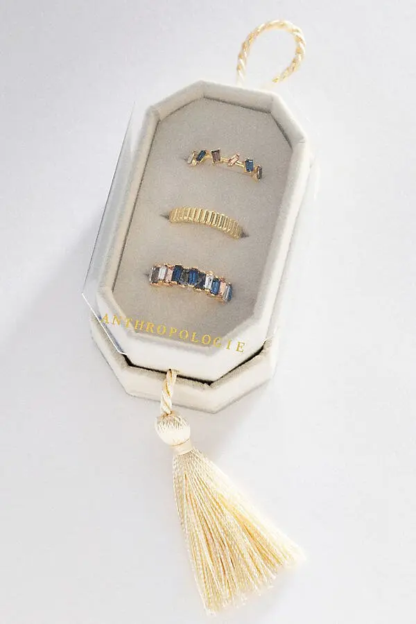 Anthropologie Signet Stackg Rgs, Set Of 3 - Multi