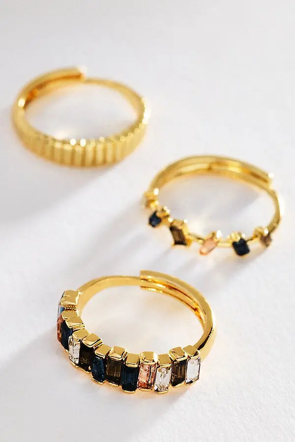 Anthropologie Signet Stackg Rgs, Set Of 3 - Multi