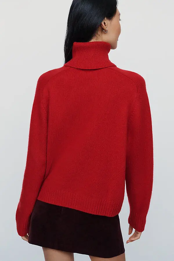 REFORMATION Dove Cashmere Wool Turtleneck Sweater