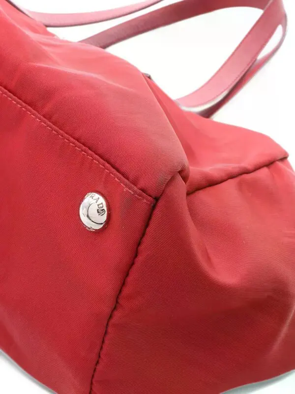 Prada 2000s Vela Leather-trim Tote Bag