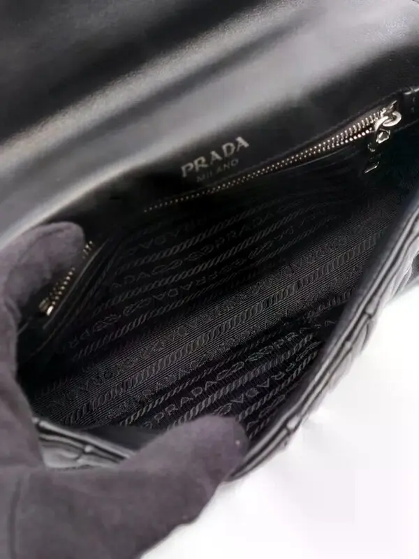 Prada 2010s Gathered Chain Shoulder Bag
