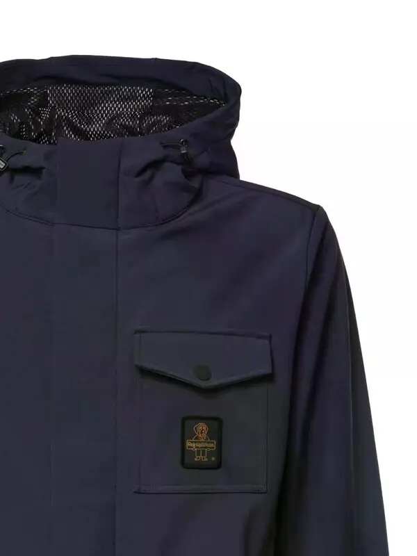 REFRIGIWEAR Logo-patch Hooded Coat - Blue