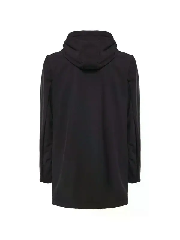 REFRIGIWEAR Logo-patch Hooded Coat - Black