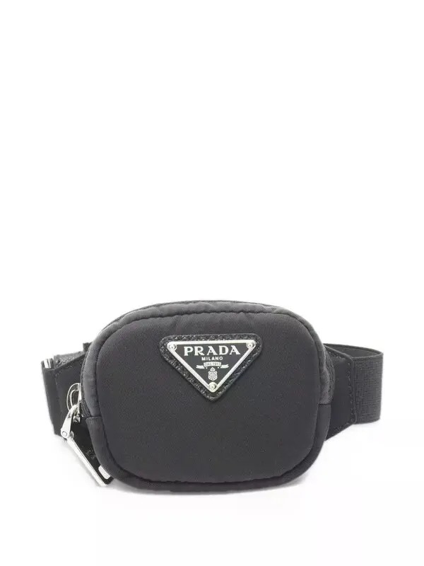 Prada Tessuto Travel Armband Pouch - Black