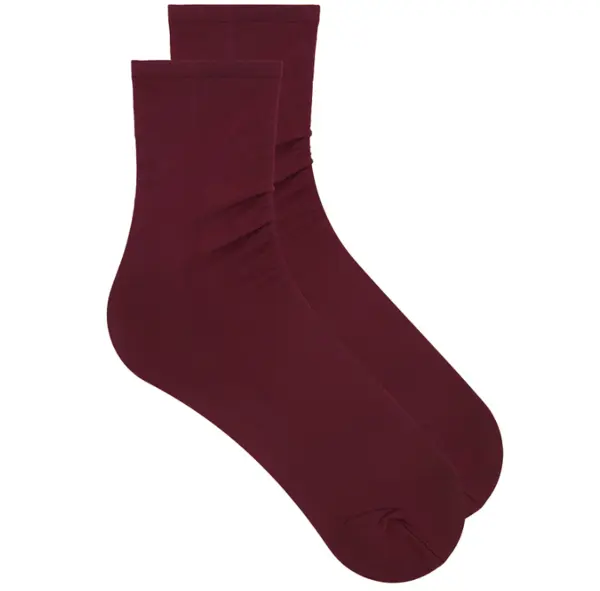 Swedish Stockings Olivia Knee High Socks - Deep Red