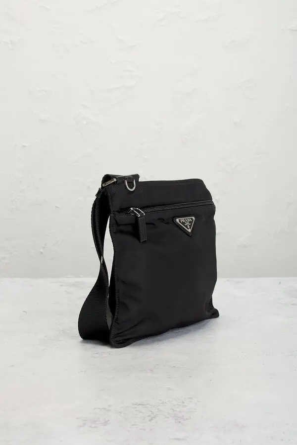 Prada Tessuto Flat Messenger Bag