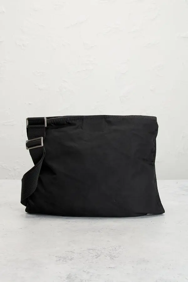 Prada Tessuto Mini Flat Messenger Bag