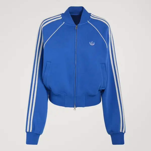 Adidas Adisignature Sst 3 Stripes Full Zip Jacket - Blue