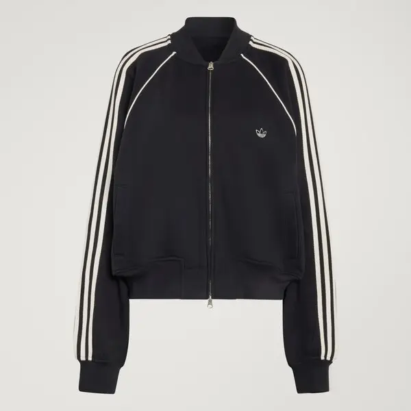 Adidas Adisignature Sst 3 Stripes Full Zip Jacket - Black