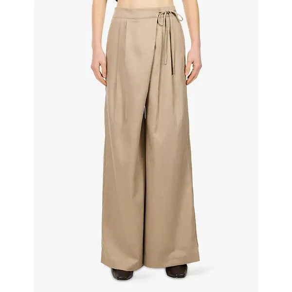 4TH & RECKLESS Beatrice Wide-leg Woven Trousers
