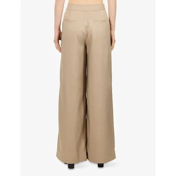 4TH & RECKLESS Beatrice Wide-leg Woven Trousers