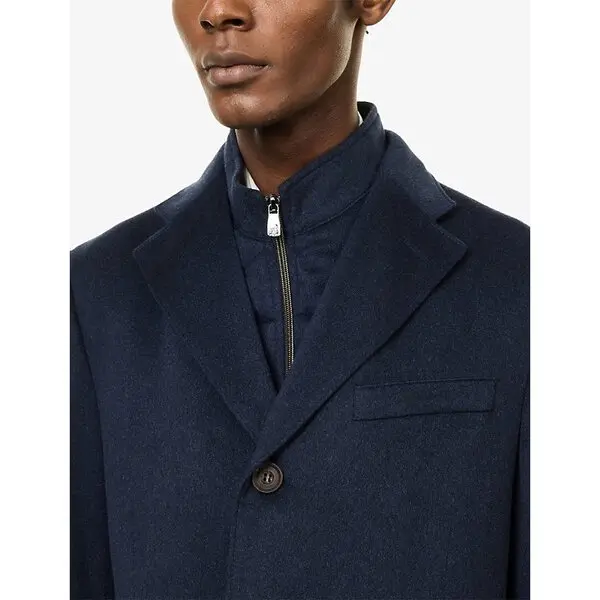 Corneliani Single-breasted Cashmere Coat