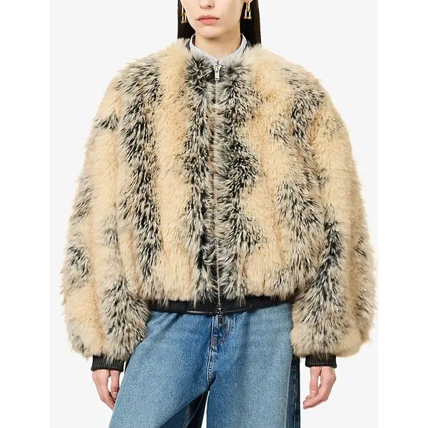 THE FRANKIE SHOP Gina Faux-fur Bomber Jacket