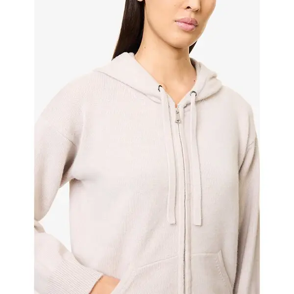 Derek Rose Daphne Zip Cashmere Knit Hoody