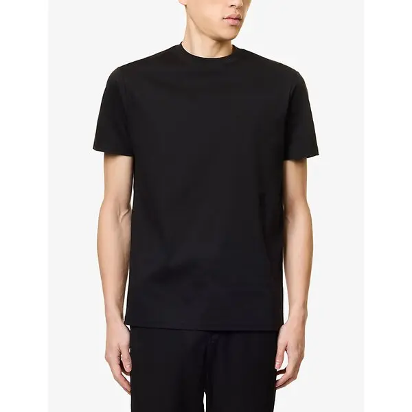 BELIER Crest Embroidered Mercerised Cotton T-shirt
