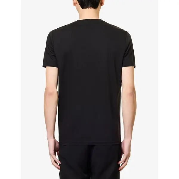BELIER Crest Embroidered Mercerised Cotton T-shirt