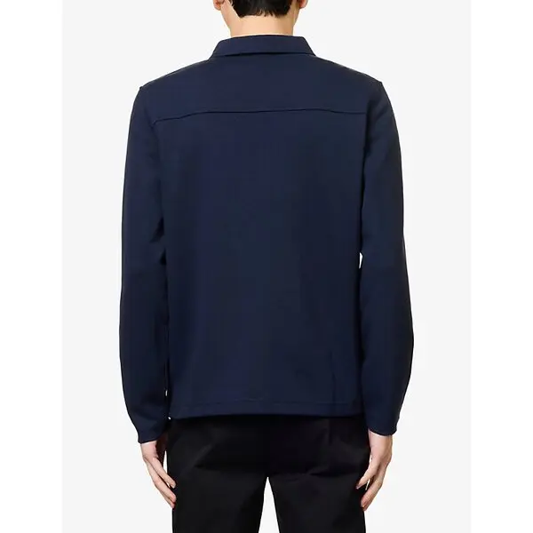 ARNE Zip-through Cotton-jersey Overshirt