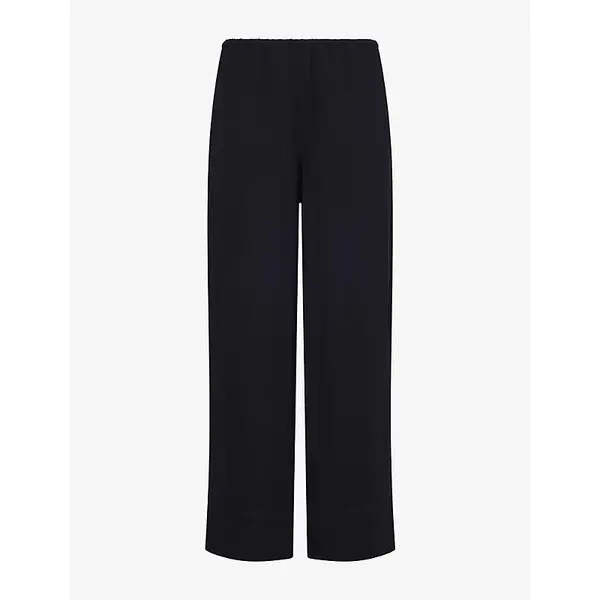 TOTEME Relaxed-fit Woven Lounge Trousers - Black