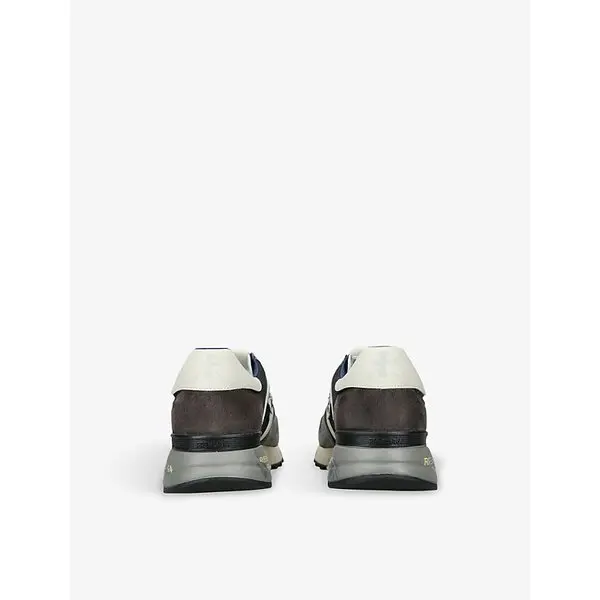 Premiata Lander Suede And Woven Trainers