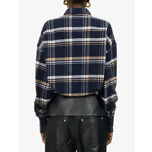 DARKPARK Barbara Cashmere And Wool Leather Belt Shirt