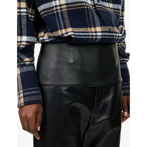 DARKPARK Barbara Cashmere And Wool Leather Belt Shirt