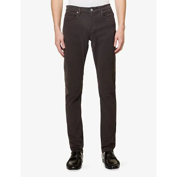 FRAME L'homme Slim Brushed-twill Stretch-denim Jeans
