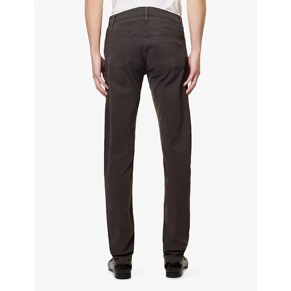 FRAME L'homme Slim Brushed-twill Stretch-denim Jeans
