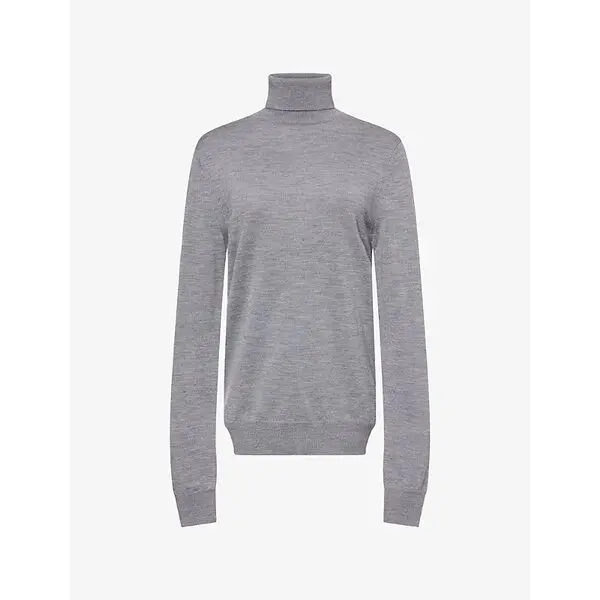 THE FRANKIE SHOP Eve Thin Turtleneck Wool Sweater