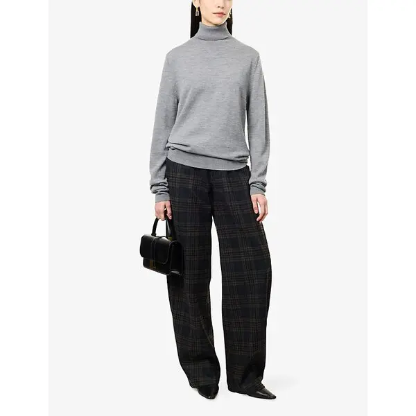 THE FRANKIE SHOP Eve Thin Turtleneck Wool Sweater