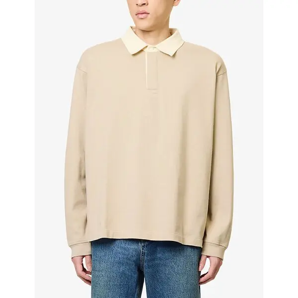 FRAME The Rugby Polo Cotton Shirt